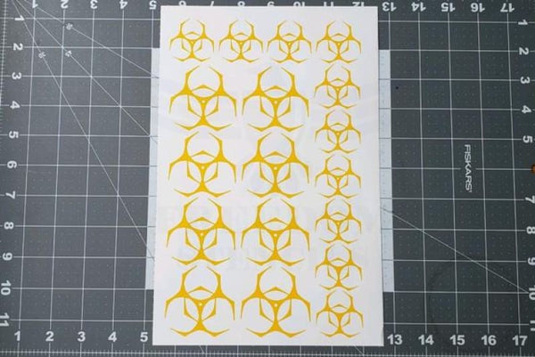 Biohazard B Stencil - Freedom Stencils