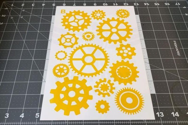 GEARS & PULLEYS Stencil Pack for Duracoat, Cerakote, Gunkote & spray ...