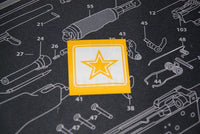 Army Logo Stencil - Freedom Stencils