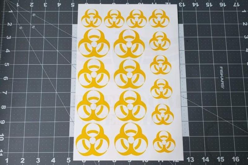 Biohazard Stencils for Duracoat, Cerakote, Gunkote & spray paint ...