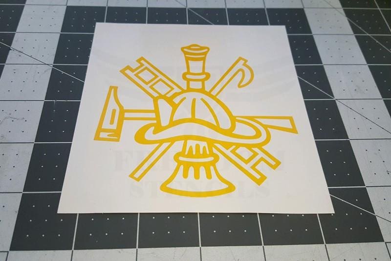 Firefighter Scramble Stencil - Freedom Stencils