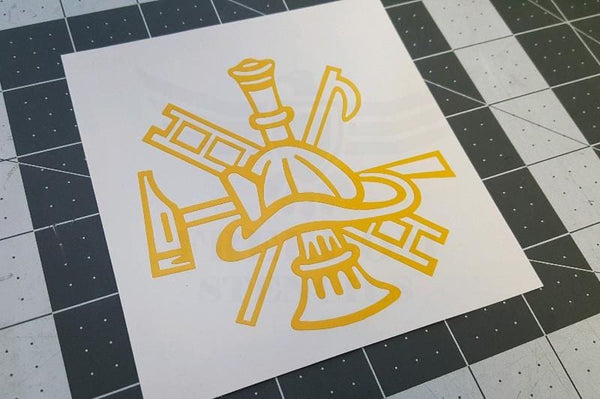 Firefighter Scramble Stencil - Freedom Stencils