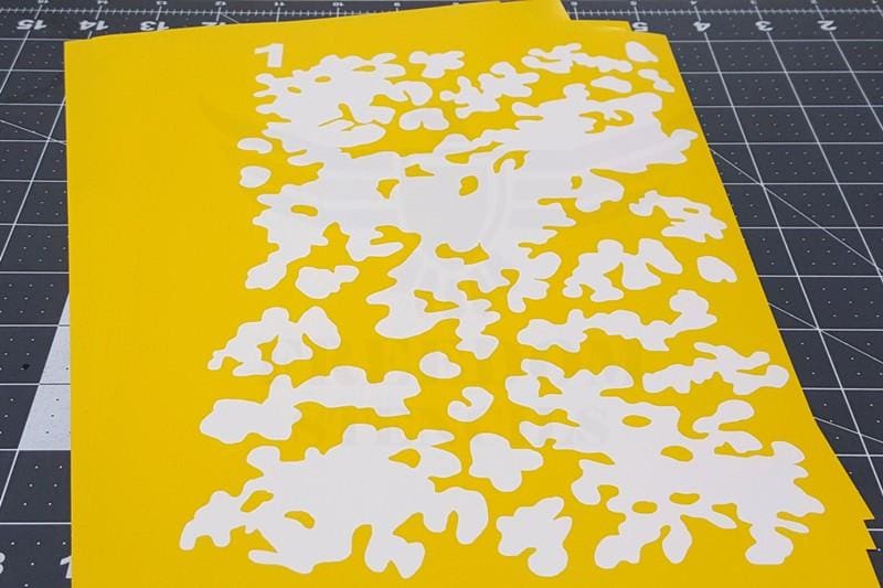 GERMAN FLECKTARN Camouflage Stencil Pack for Duracoat, Cerakote ...