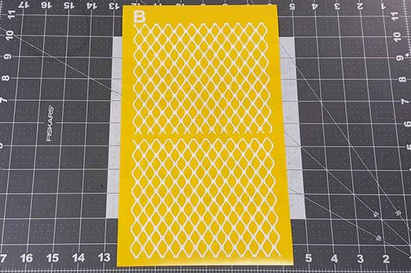 Diamond Mesh Pattern Stencil Pack for Duracoat, Cerakote, Gunkote ...