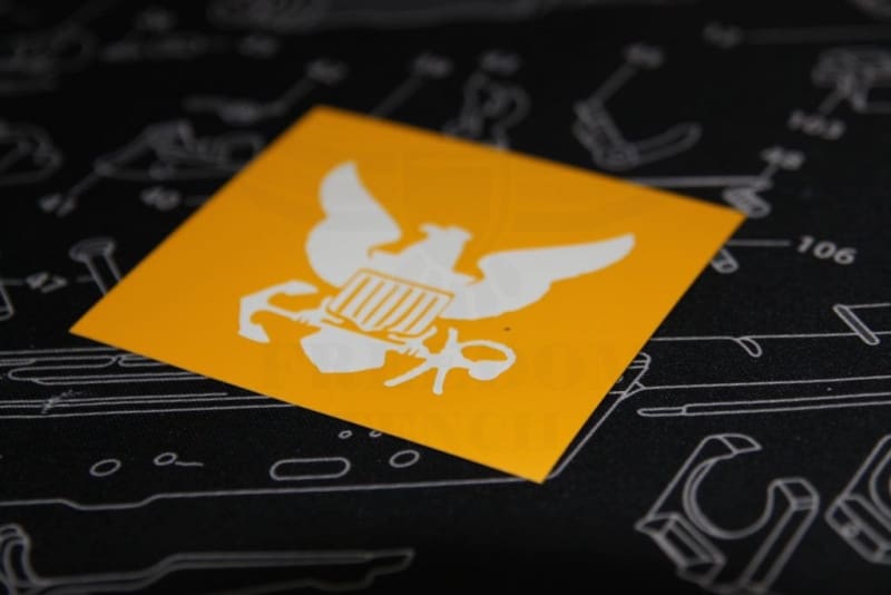 Navy Logo Stencil - Freedom Stencils