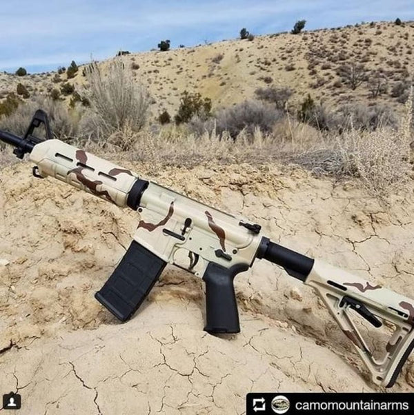 DESERT DCU Camouflage Stencil Pack for Duracoat, Cerakote, Gunkote ...